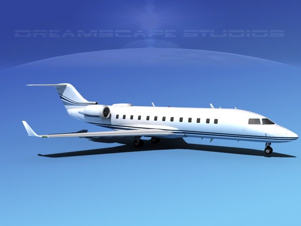 turbines challenger 850 bombardier 3d max
