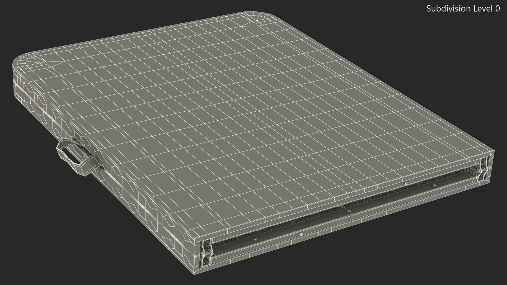 Folded White Banquet Table 3D model - TurboSquid 2104104