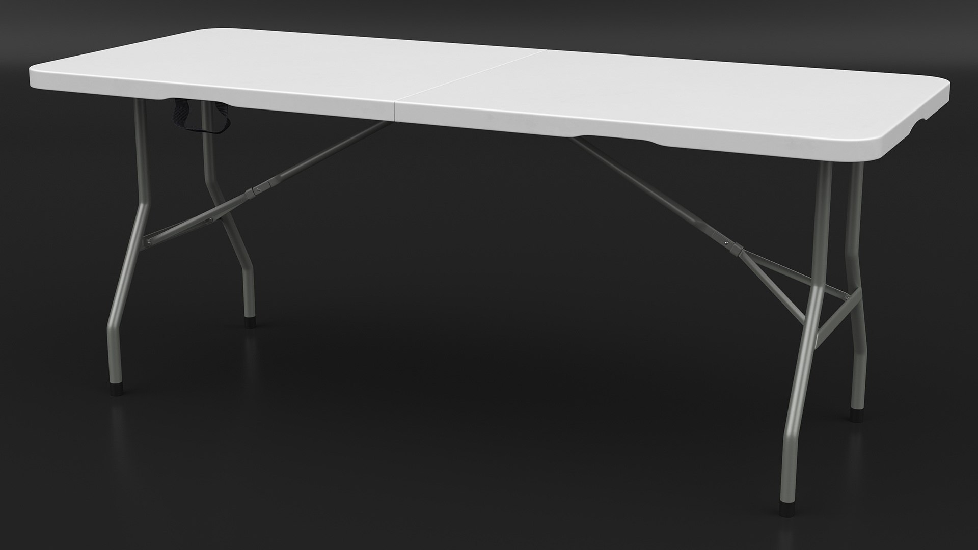 Folded White Banquet Table 3D Model - TurboSquid 2104104