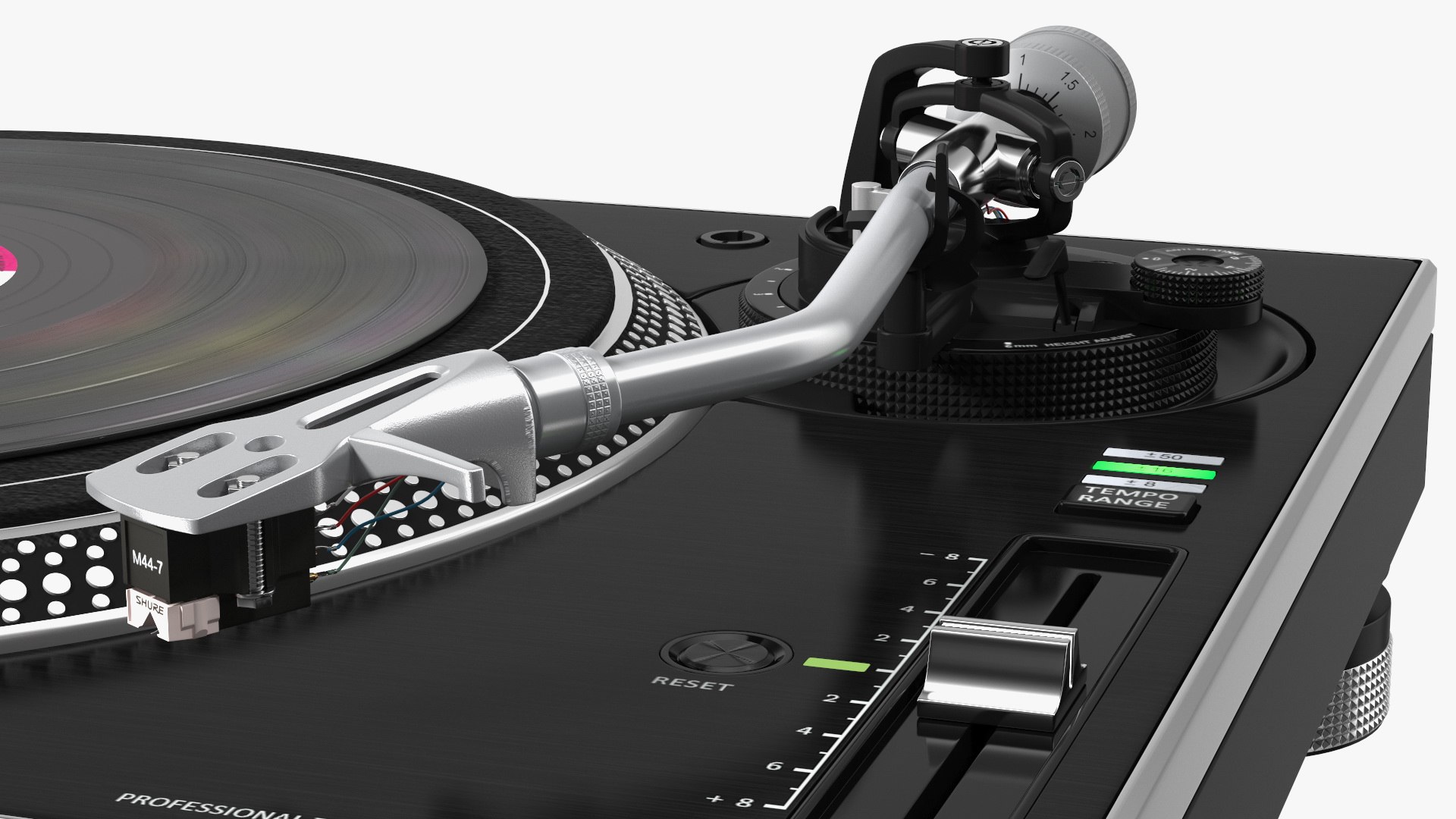 Professional DJ Turntable With Vinyl 3D model - TurboSquid 1902391