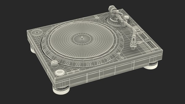 Professional DJ Turntable With Vinyl 3D model - TurboSquid 1902391