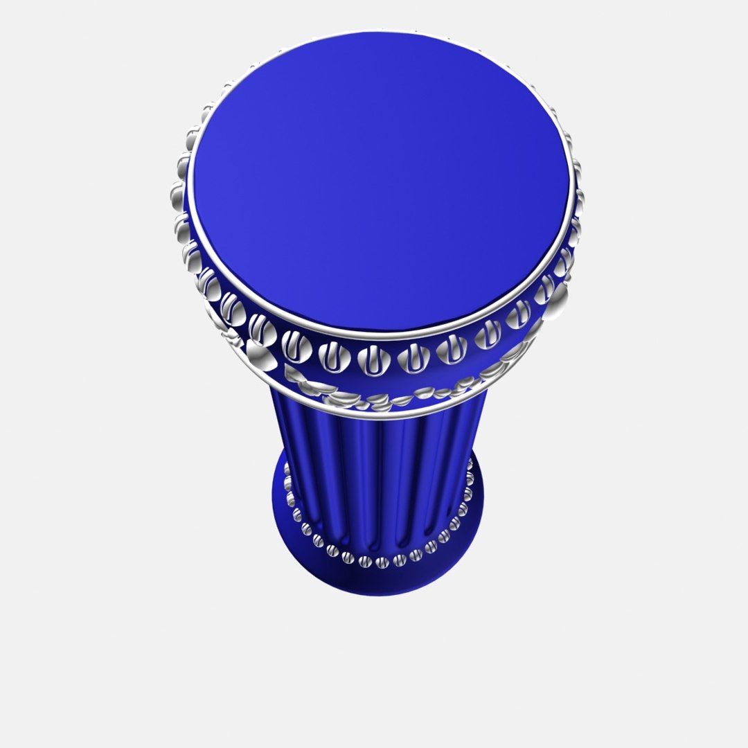 3d Model Greek Column Plant Stand