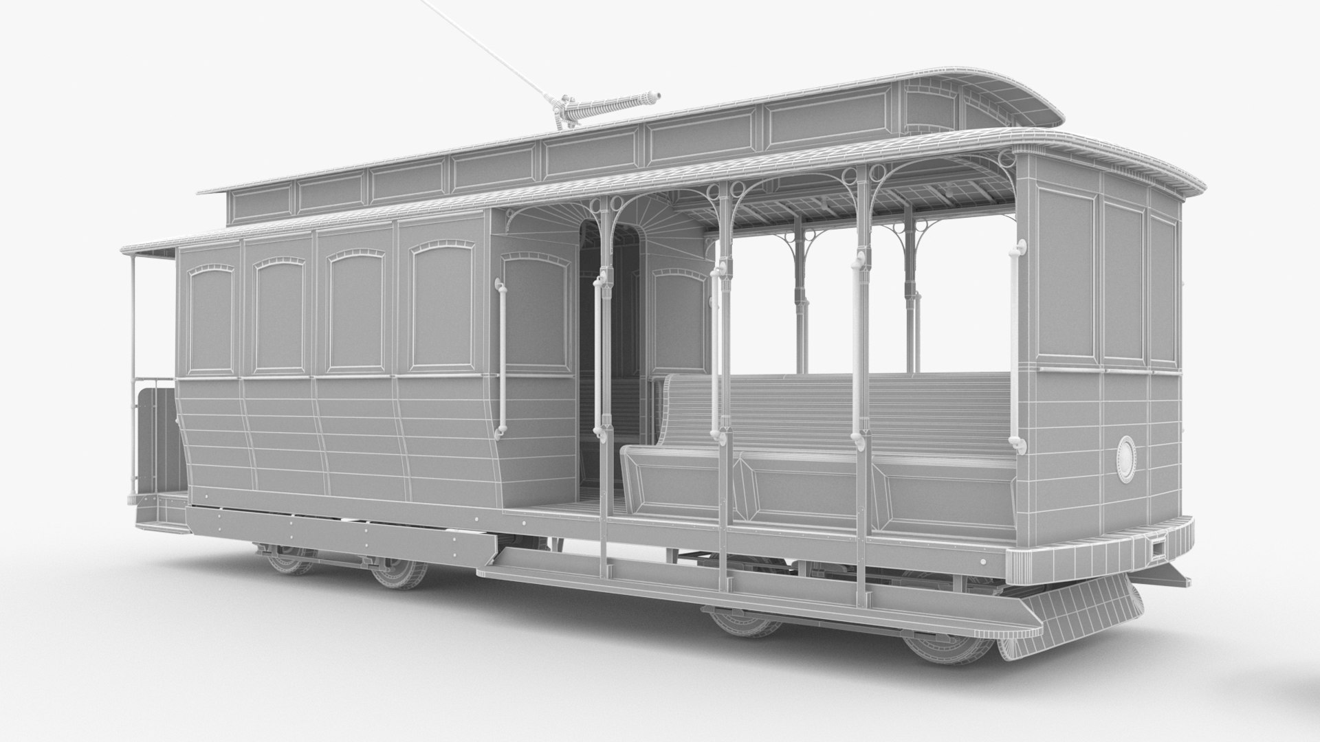 Tram 3D Model - TurboSquid 1687945