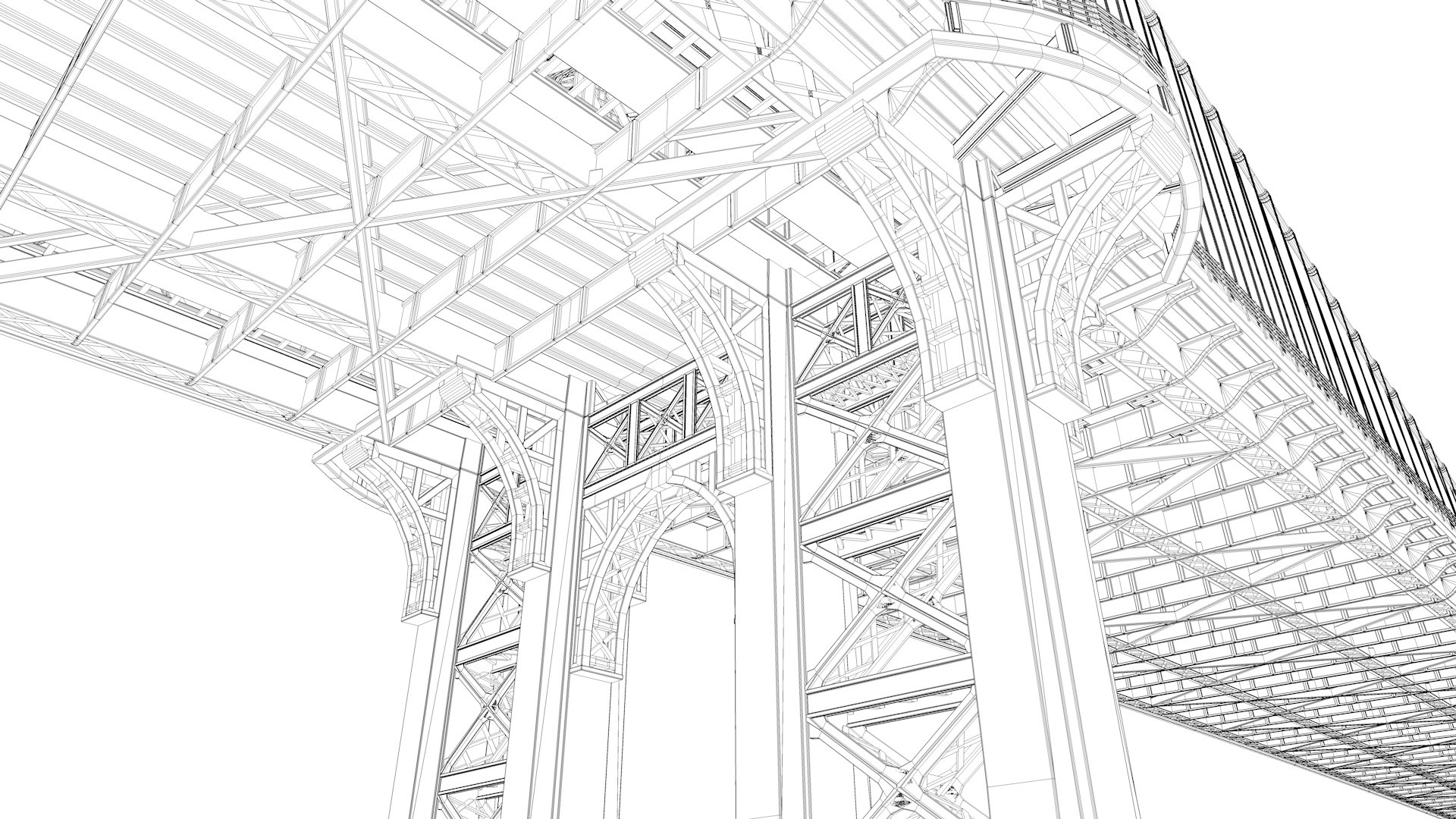3D Model Manhattan Bridge - TurboSquid 1904402