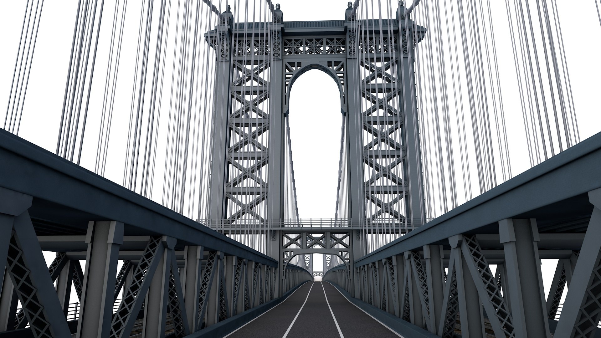 3D Model Manhattan Bridge - TurboSquid 1904402