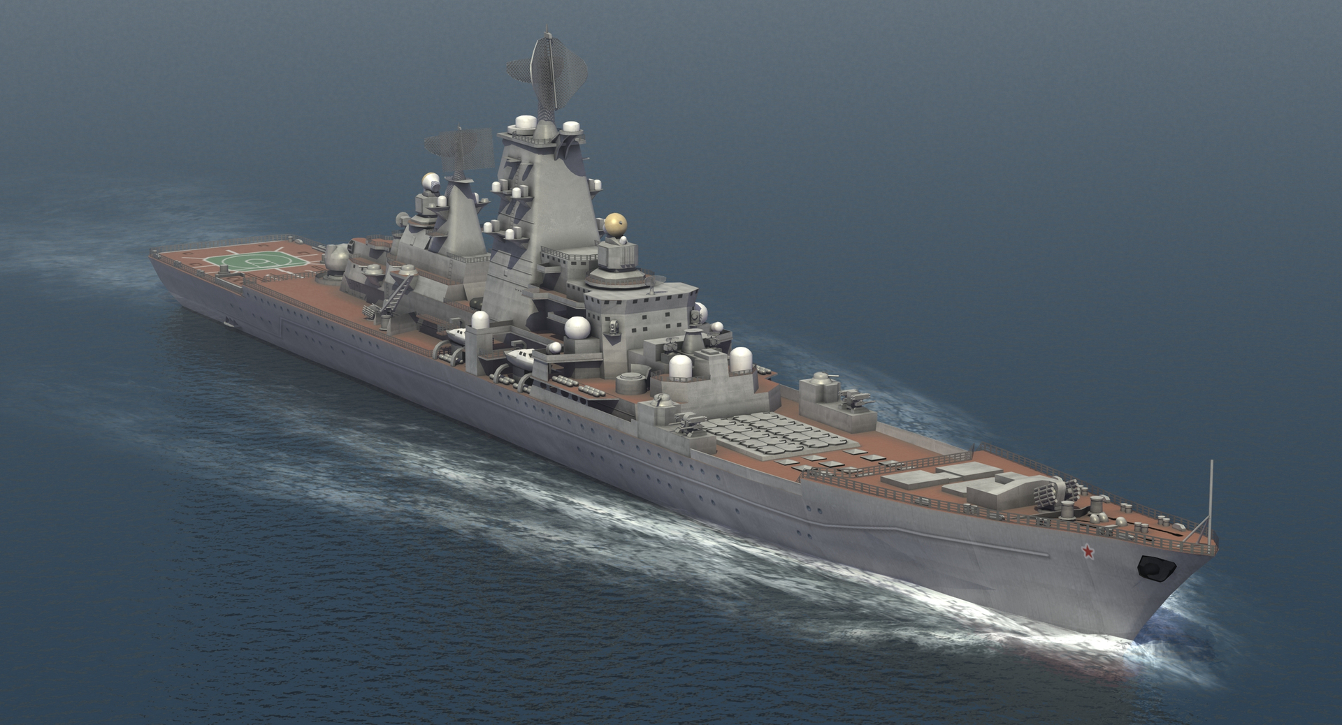 Pyotr velikiy missile cruiser 3D model - TurboSquid 1200868