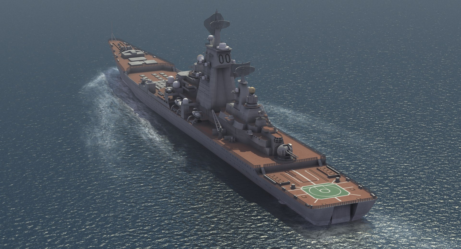 Pyotr velikiy missile cruiser 3D model - TurboSquid 1200868