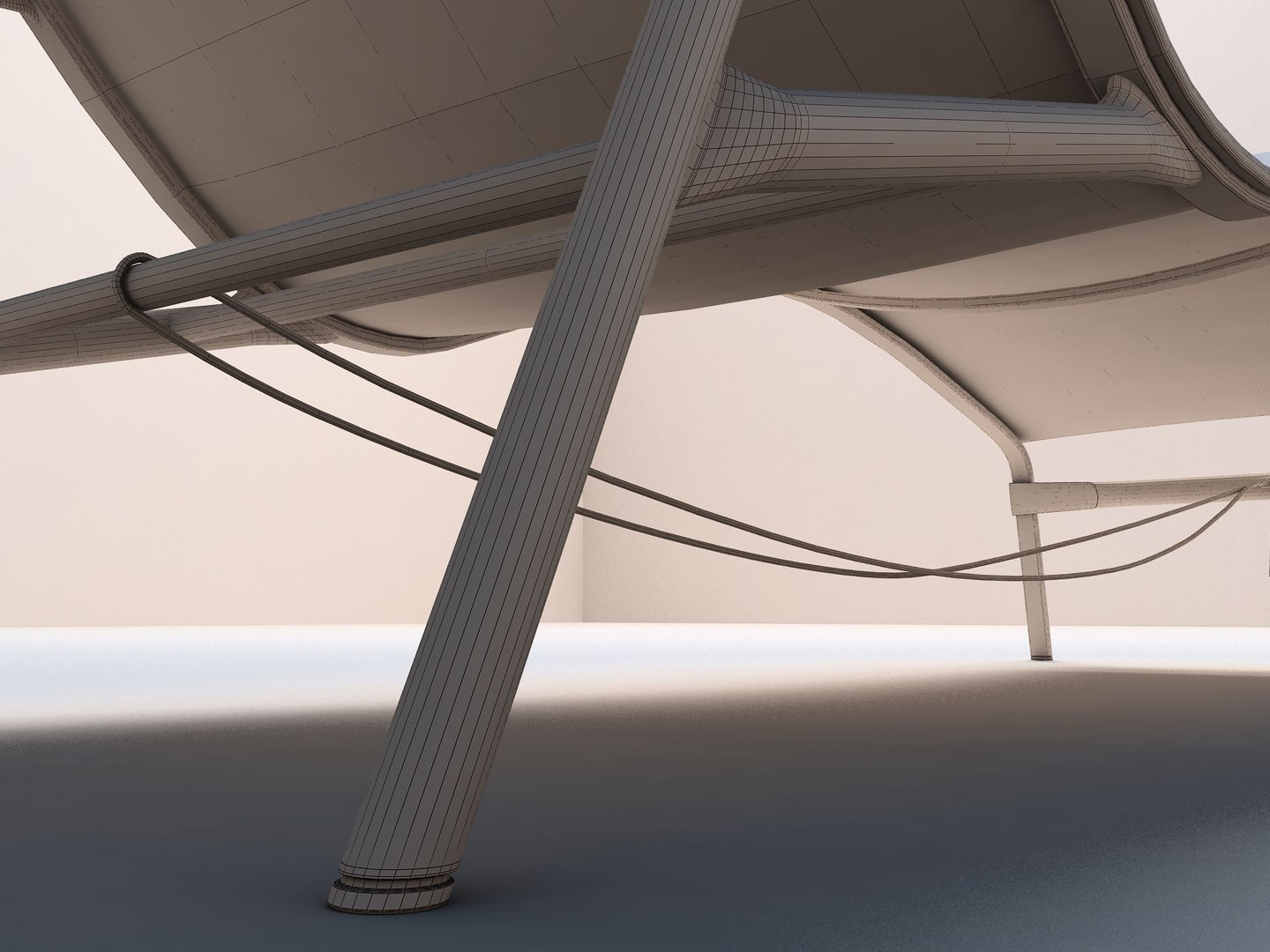 3dsmax poolside chair