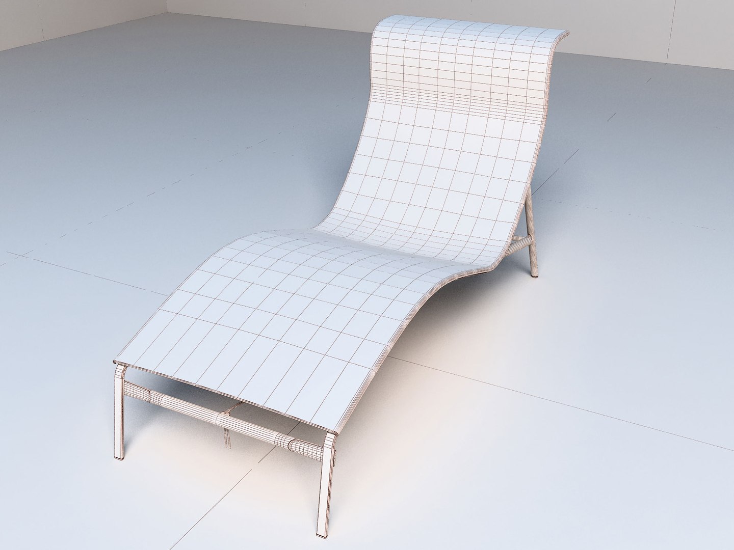 3dsmax poolside chair