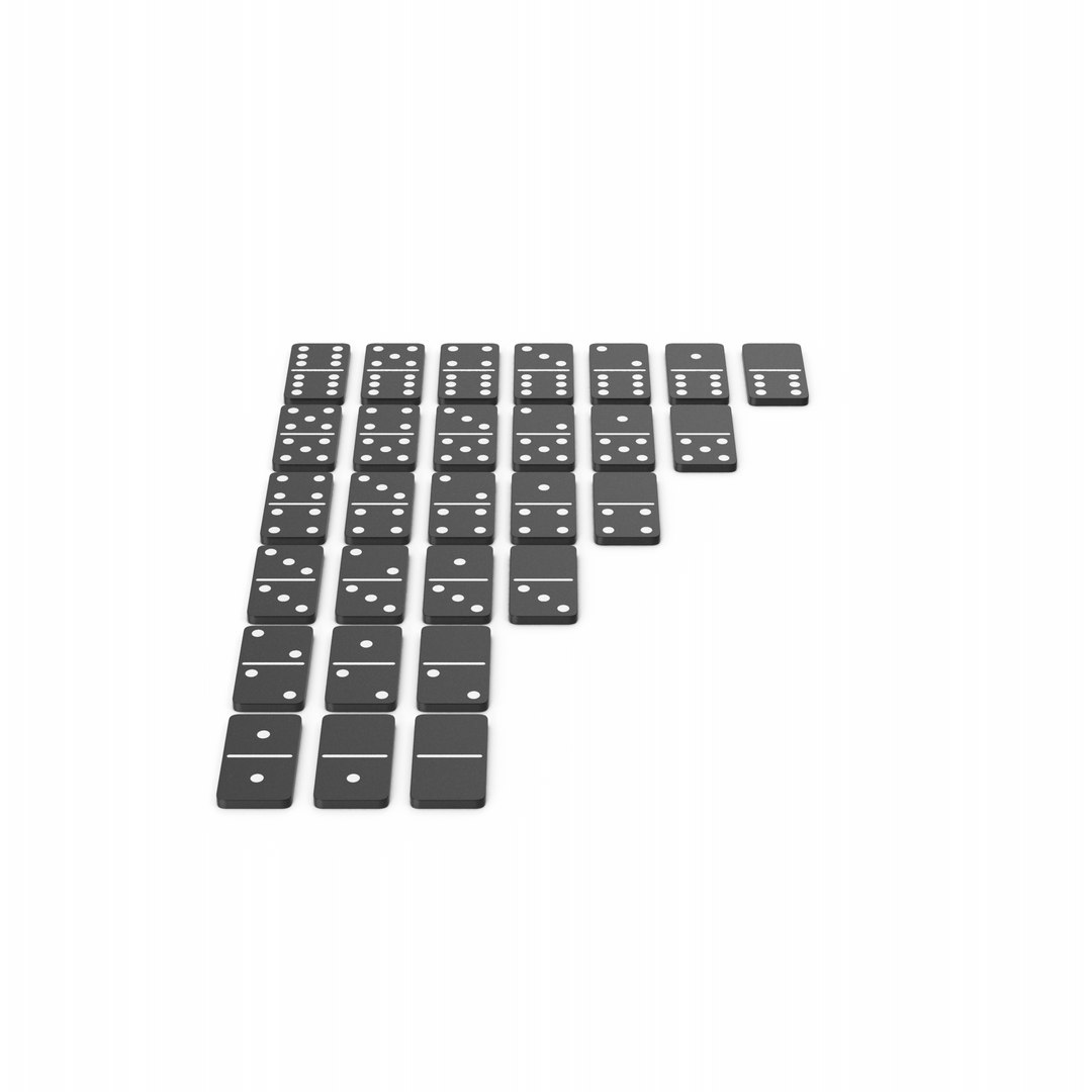 Dominoes 3D Model - TurboSquid 2337796