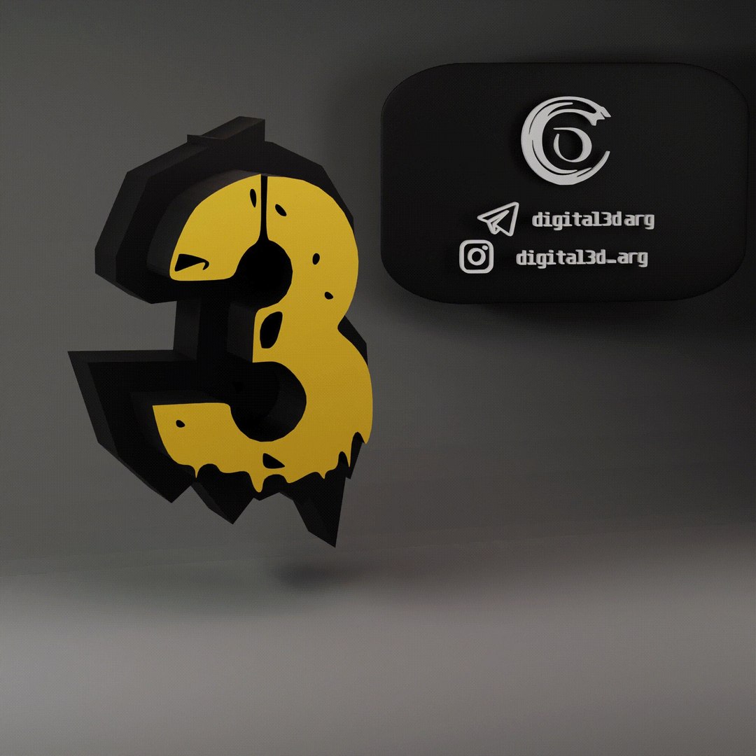 3D FREE FIRE FONT LETRAS NUMEROS FREE FIRE - TurboSquid 2148243