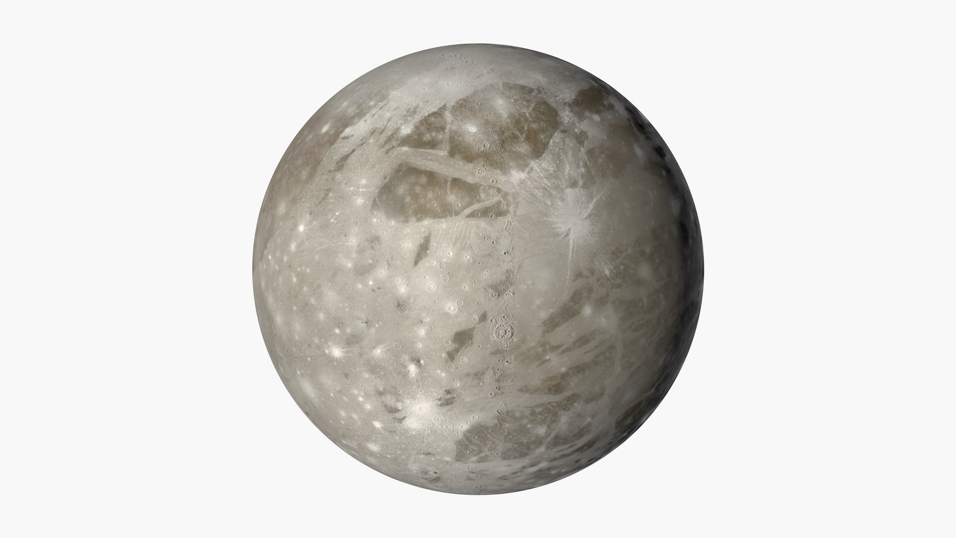 Realistic Ganymede 8K 3D Model - TurboSquid 1716908
