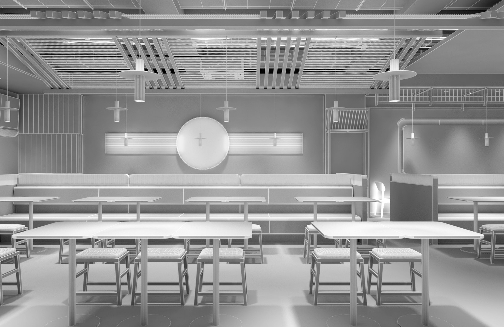 3D Fast Food Restaurant 02 Model - TurboSquid 2371622