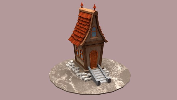 Wooden house stylized 3D - TurboSquid 1683584