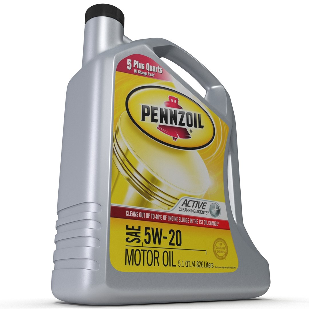 3d model of vehicle motor oil pennzoil