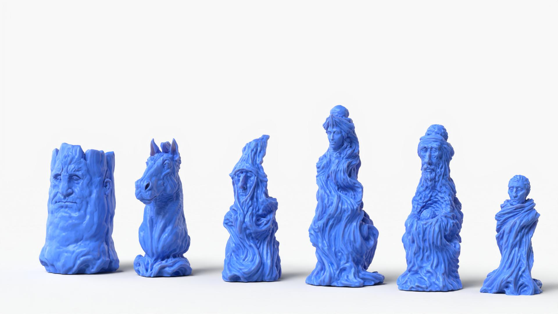 3D Unique Chess Set Collection - TurboSquid 2416161