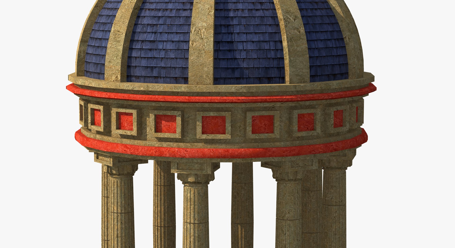 Free Free Ancient Dome Temple Model - TurboSquid 1950152