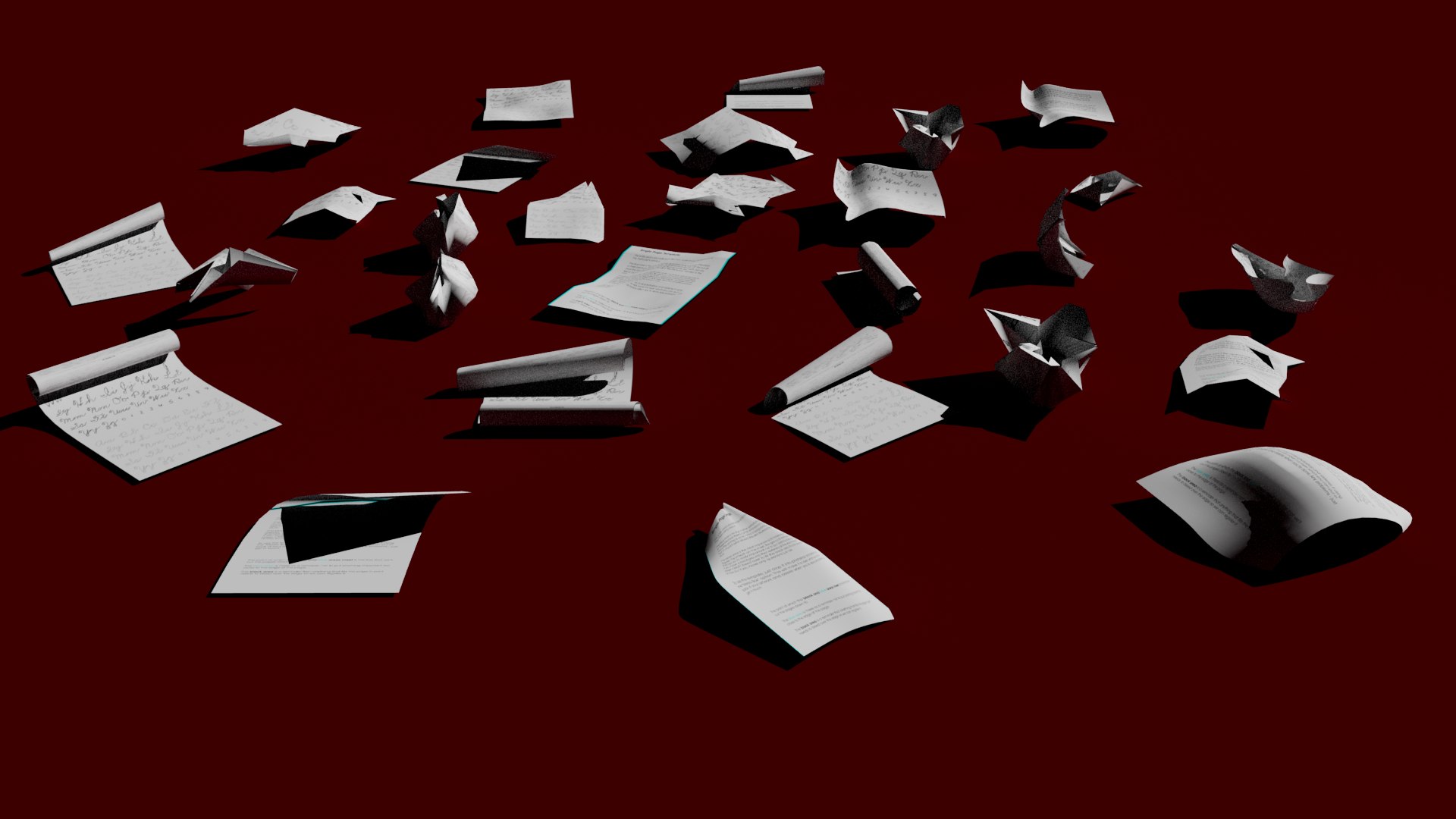 3D paper Pack - TurboSquid 1900126