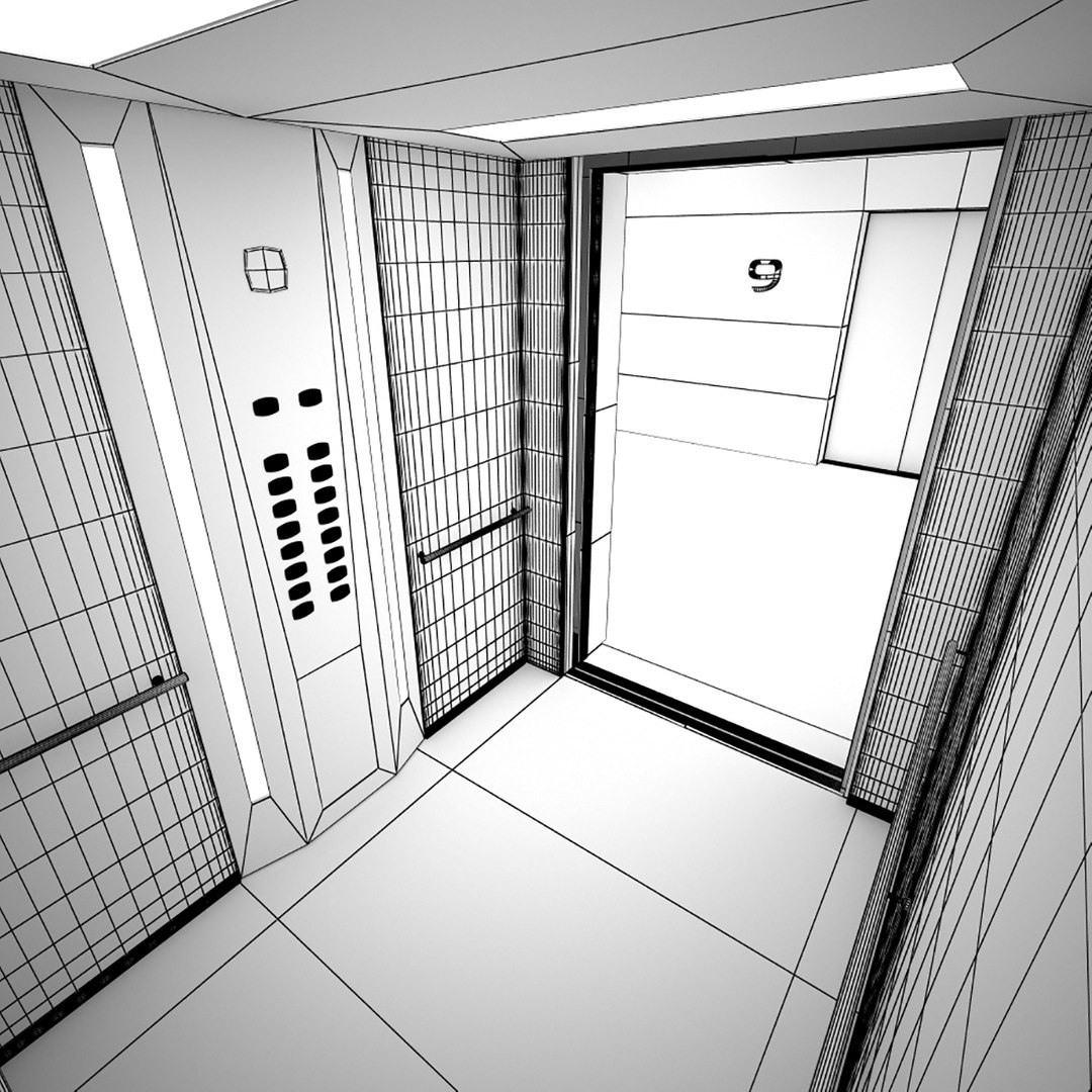 3d Otis Elevators Pack