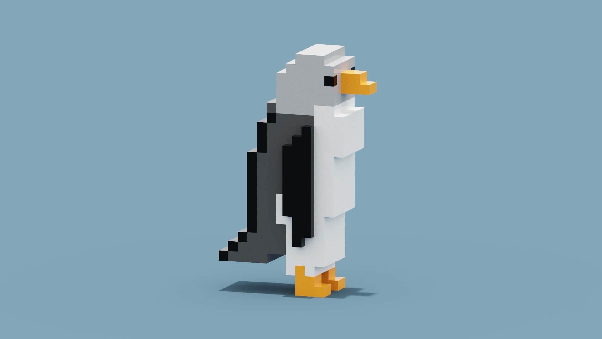 3D Voxel Penguin - TurboSquid 2055625