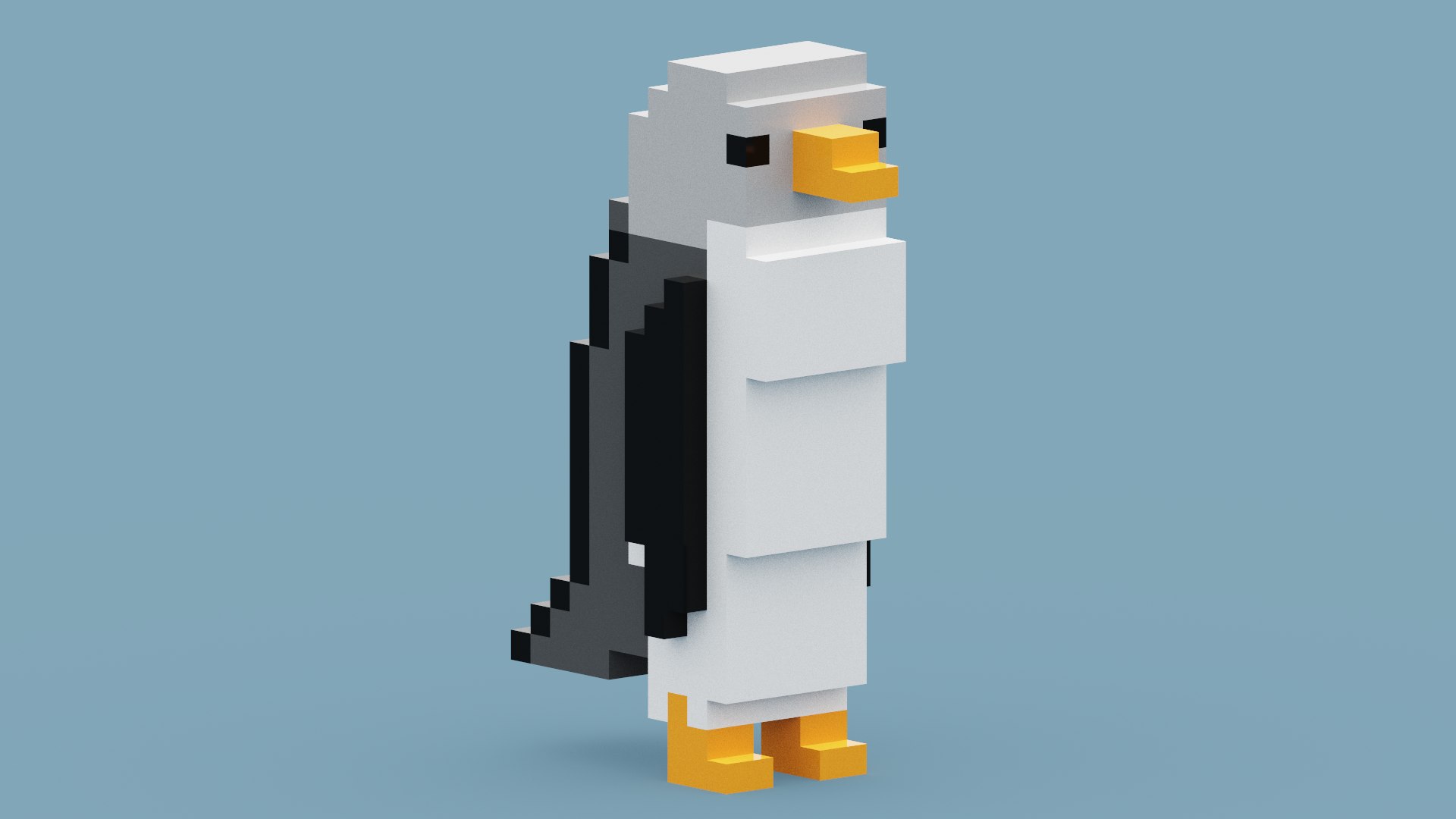 3D Voxel Penguin - TurboSquid 2055625