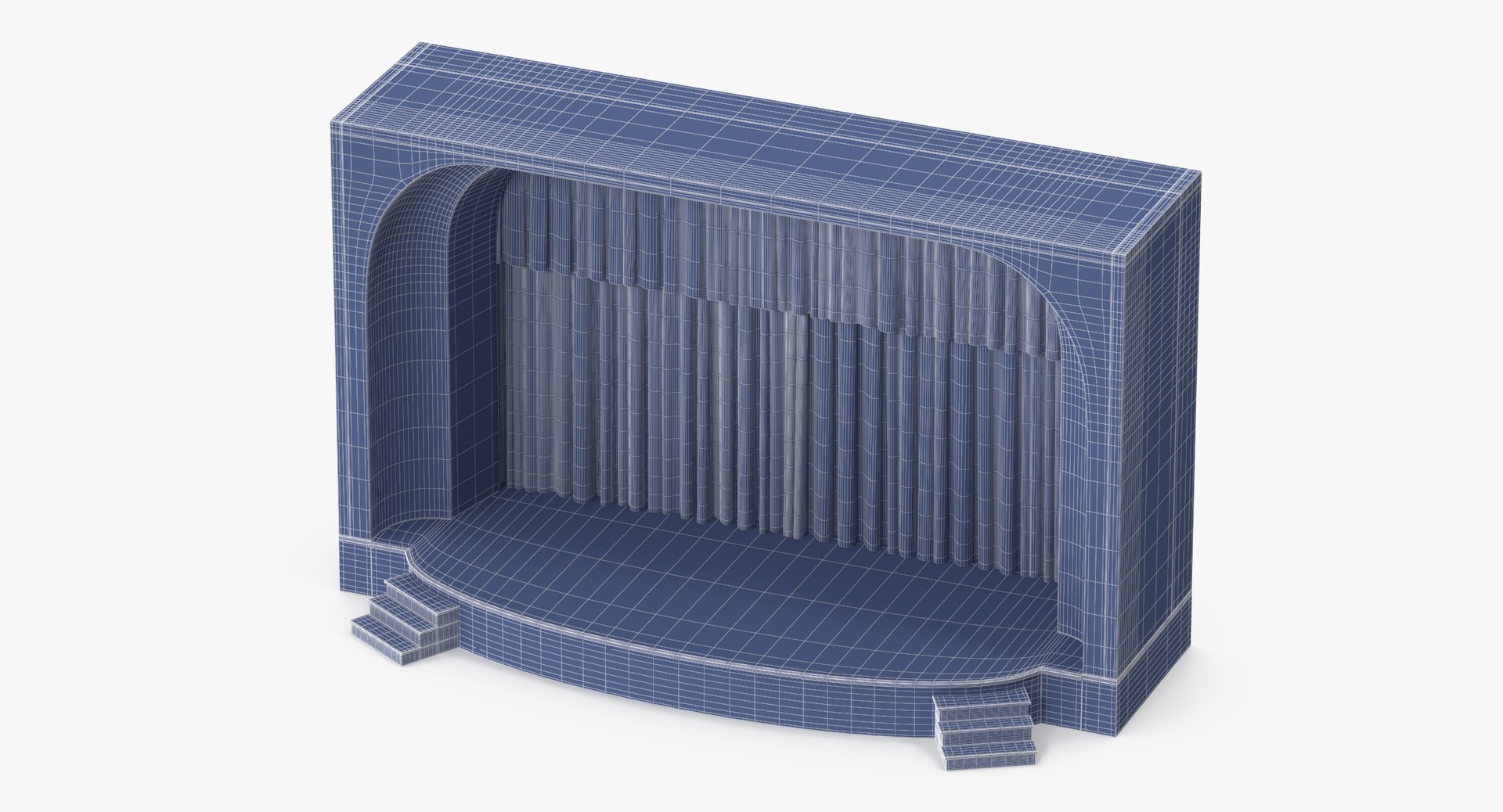 3D Theater Stages Lit Unlit Model - TurboSquid 1244418