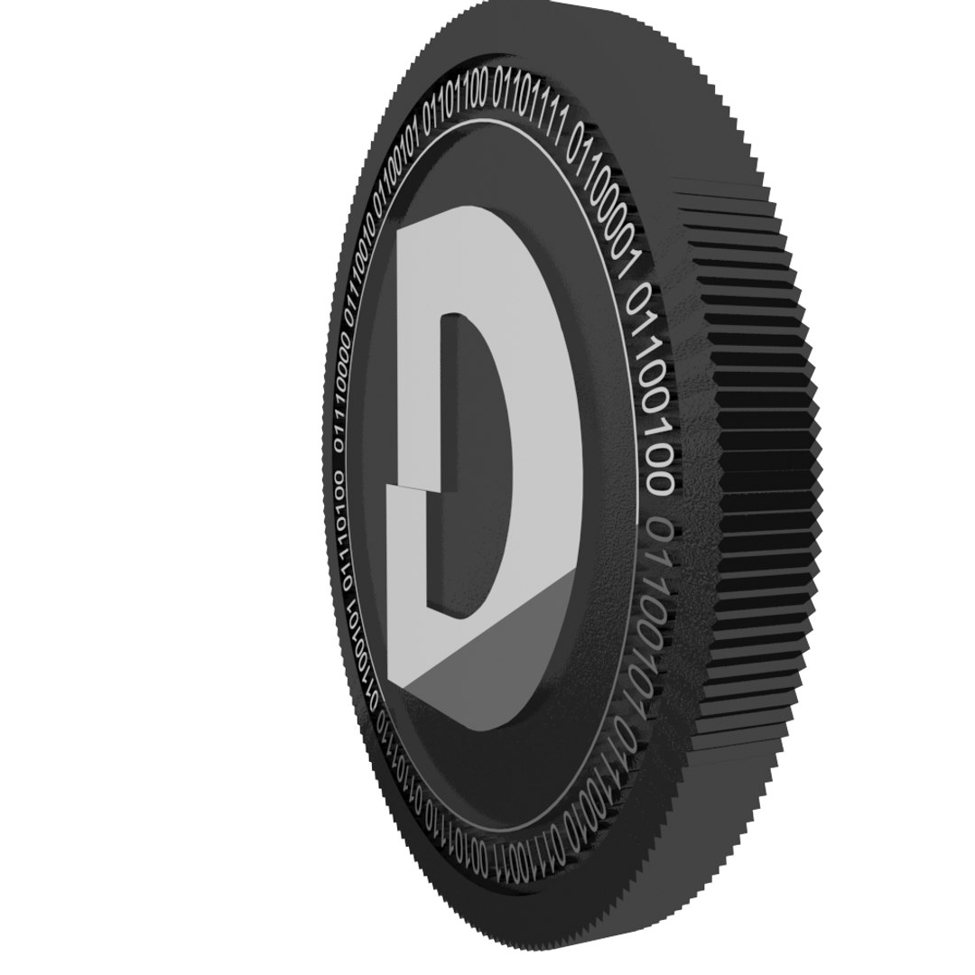 Davinci coin black 3D model - TurboSquid 1495587