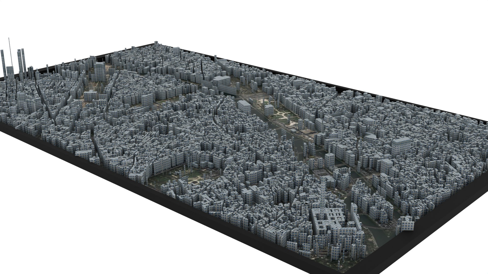 3D Model City Of Paris - TurboSquid 2035388