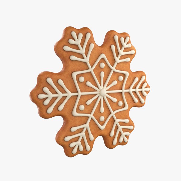 Gingerbread snowflake model - TurboSquid 1778979
