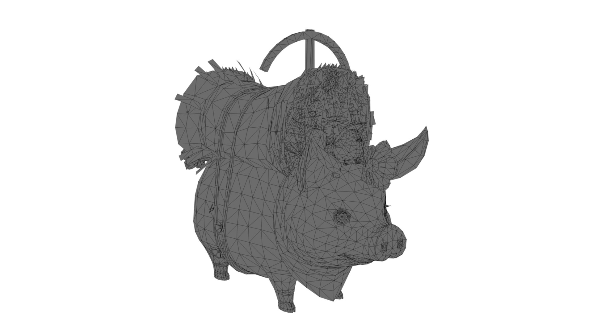 3D Cartoon pig model - TurboSquid 2000427