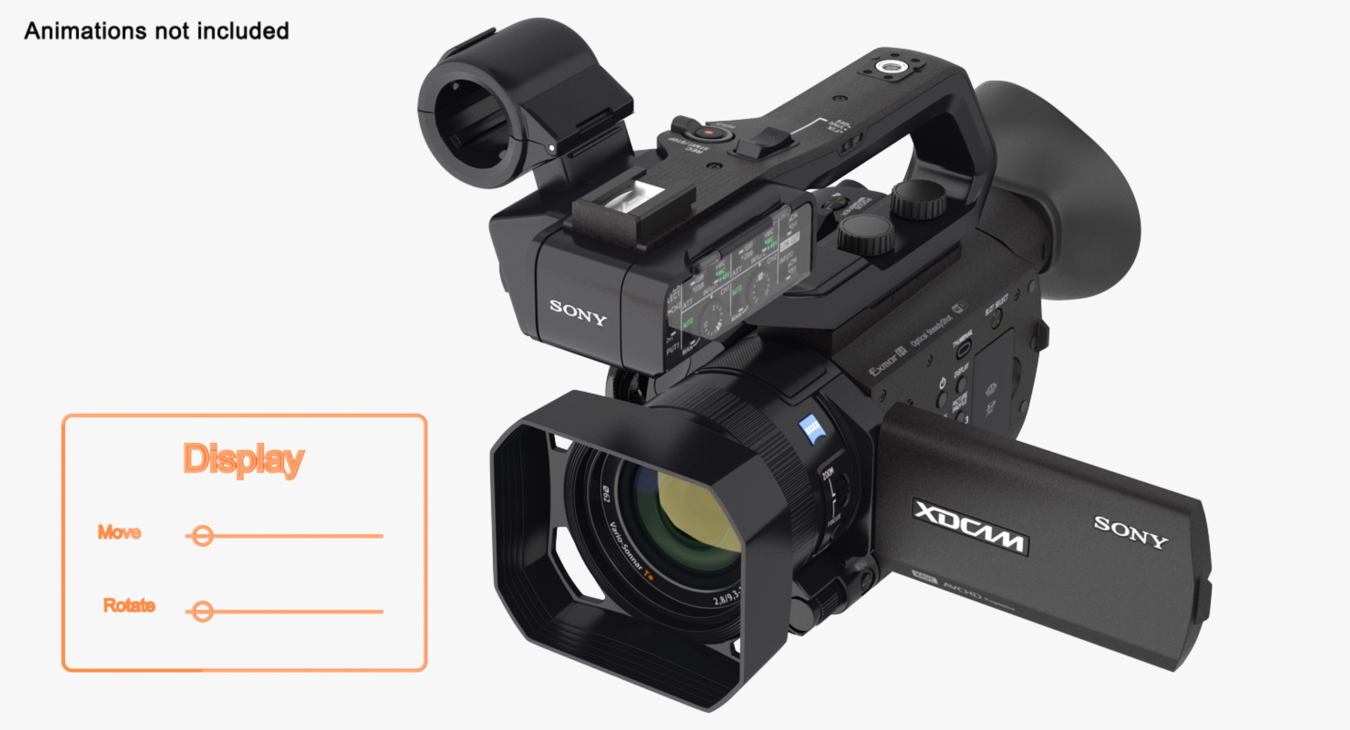 Professional Xdcam Compact Camcorder 3D Model - TurboSquid 1211591