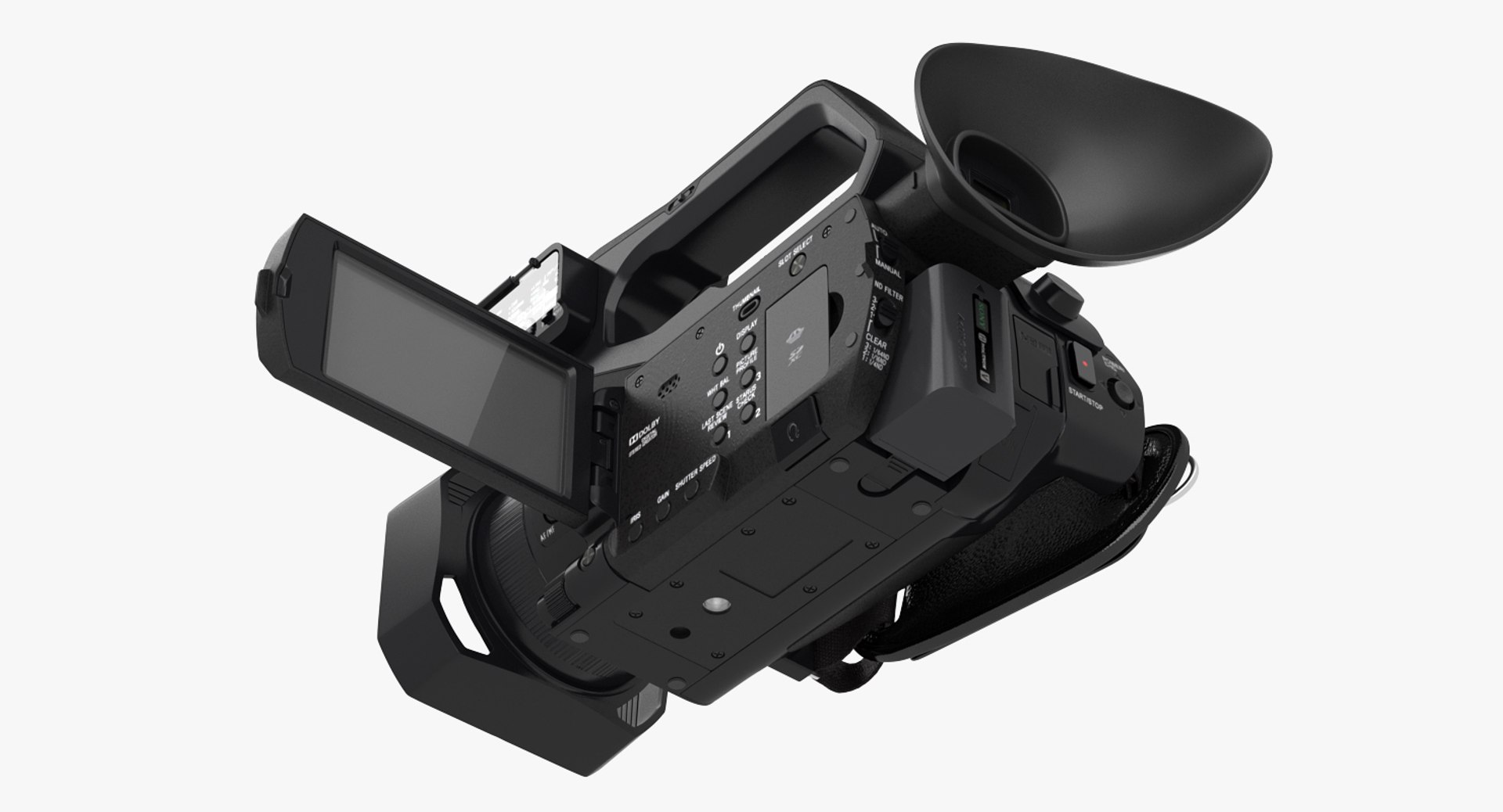 Professional Xdcam Compact Camcorder 3D Model - TurboSquid 1211591