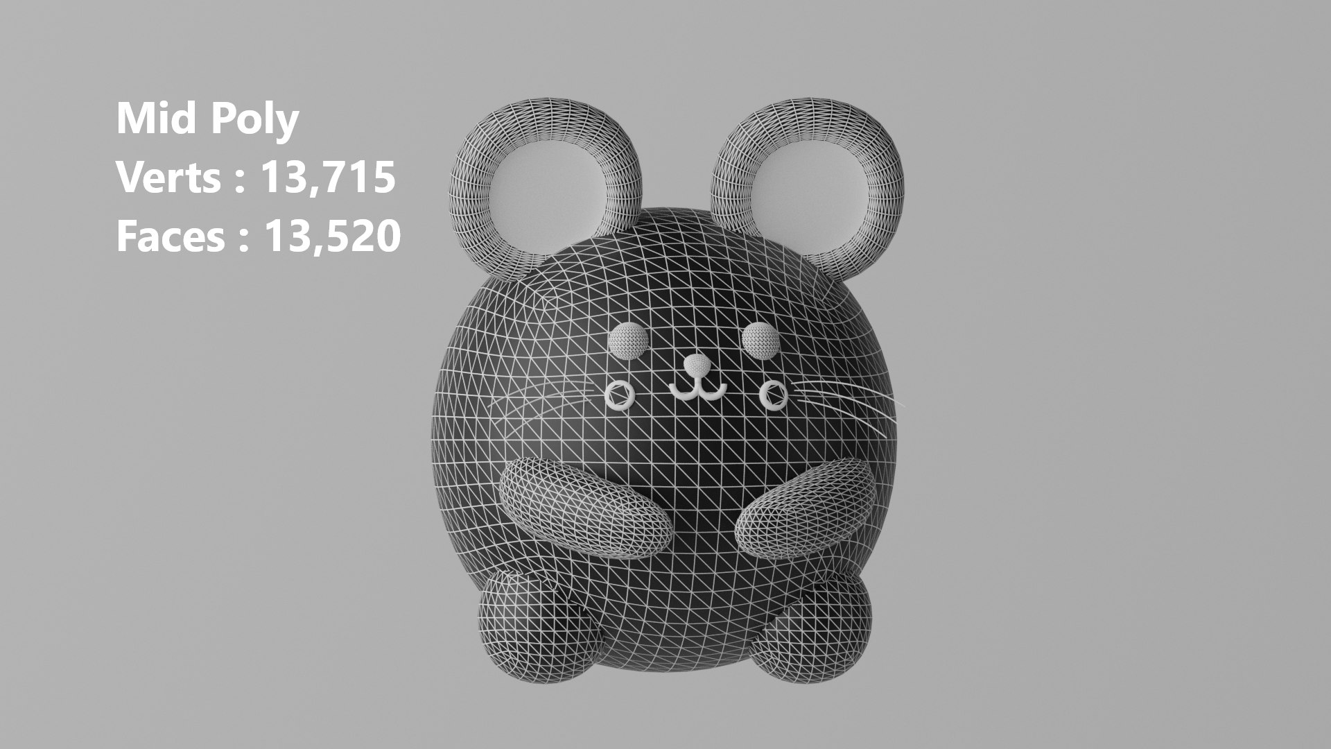 Cartoon Cute Mouse Rat 3D - TurboSquid 1929275