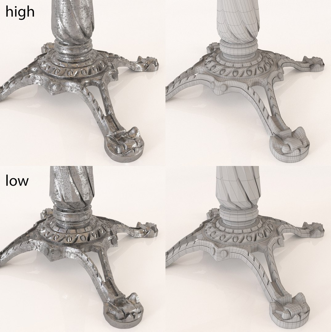 3d Pbr Table Restaurant Model