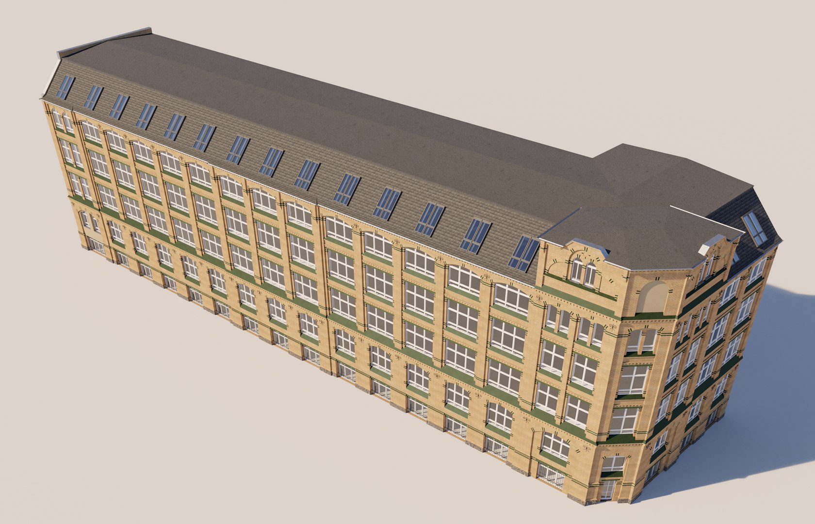 German Loft Building 3D model - TurboSquid 2173255