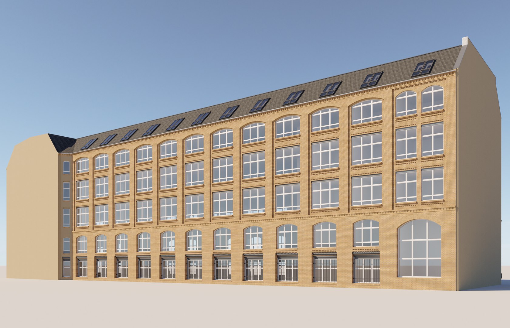 German Loft Building 3D model - TurboSquid 2173255