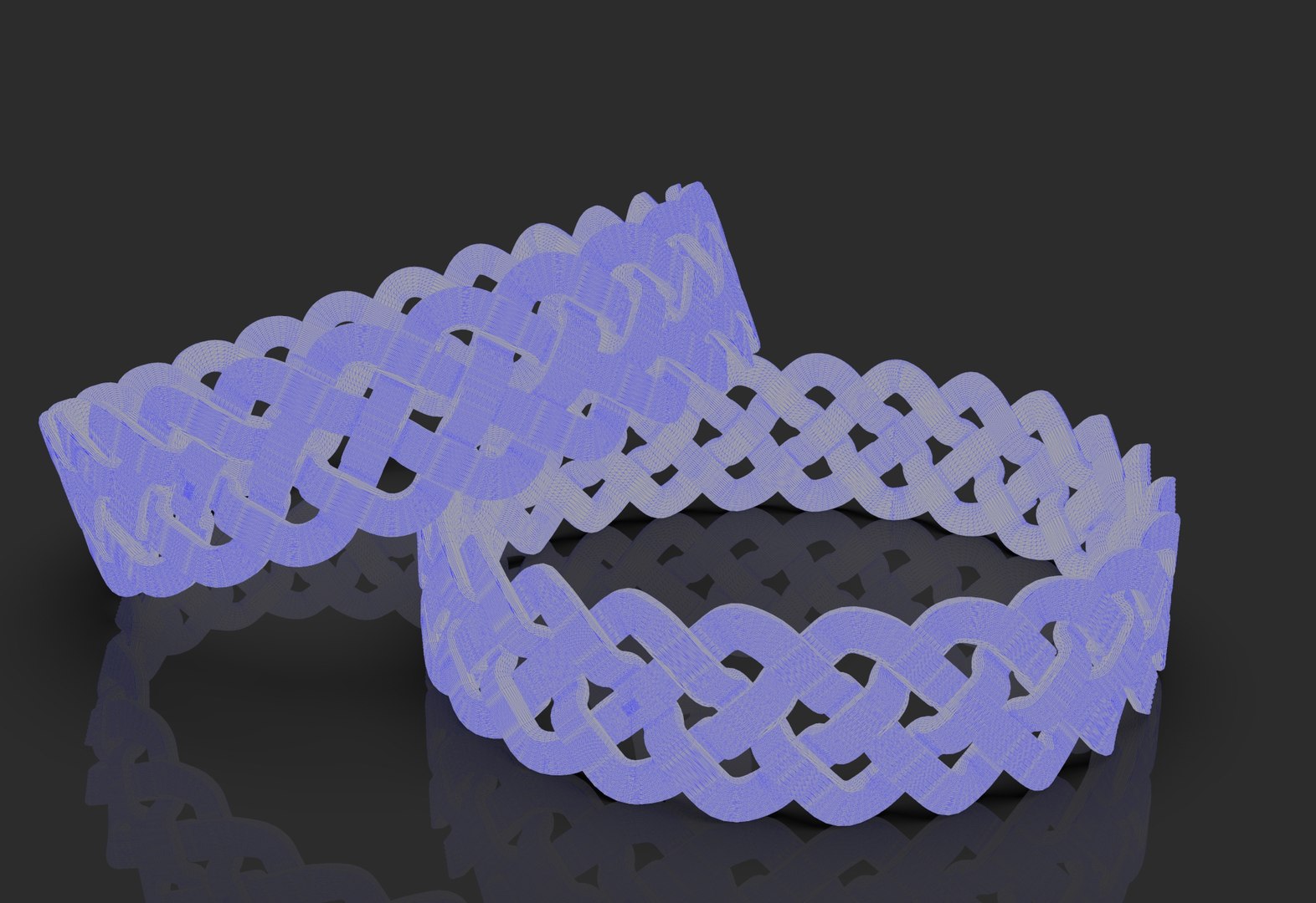 Braid Bracelet 3D Model - TurboSquid 1855427