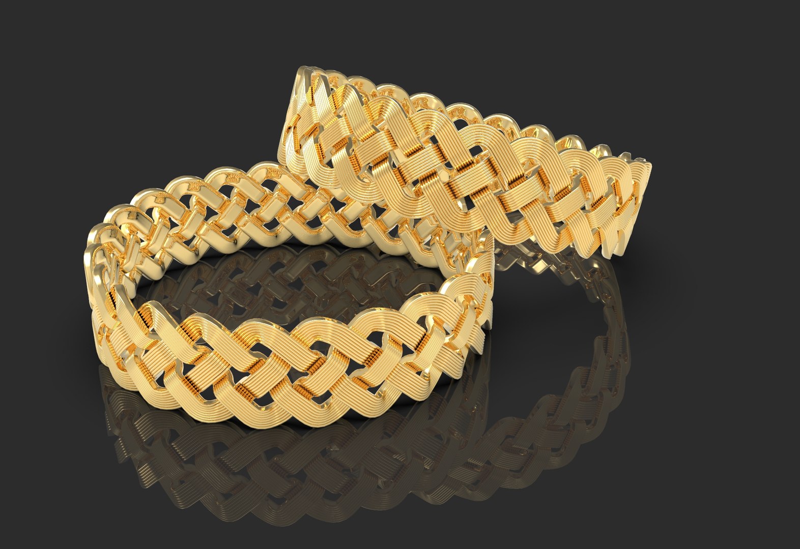 Braid Bracelet 3D Model - TurboSquid 1855427