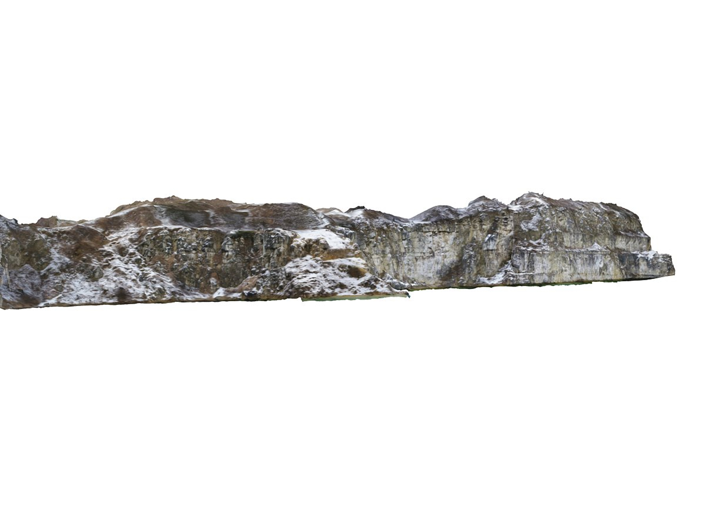 3D Mega Winter Cliff -quarry - TurboSquid 1253778