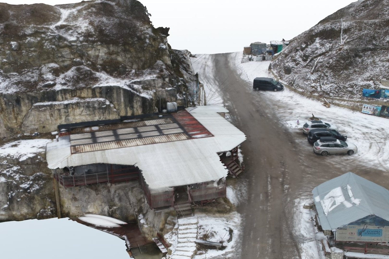 3D Mega Winter Cliff -quarry - TurboSquid 1253778