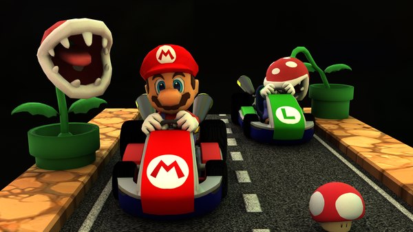 modelo 3d Mario Kart Scene - TurboSquid 2048809