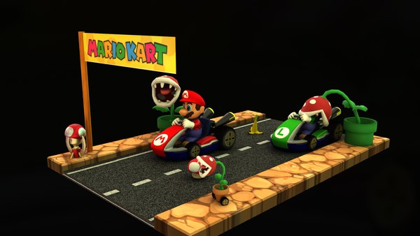 modelo 3d Mario Kart Scene - TurboSquid 2048809
