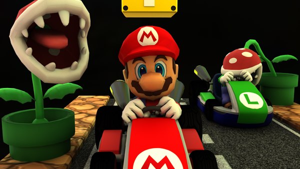 3D Mario Kart Scene - TurboSquid 2048809