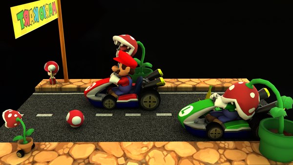modelo 3d Mario Kart Scene - TurboSquid 2048809