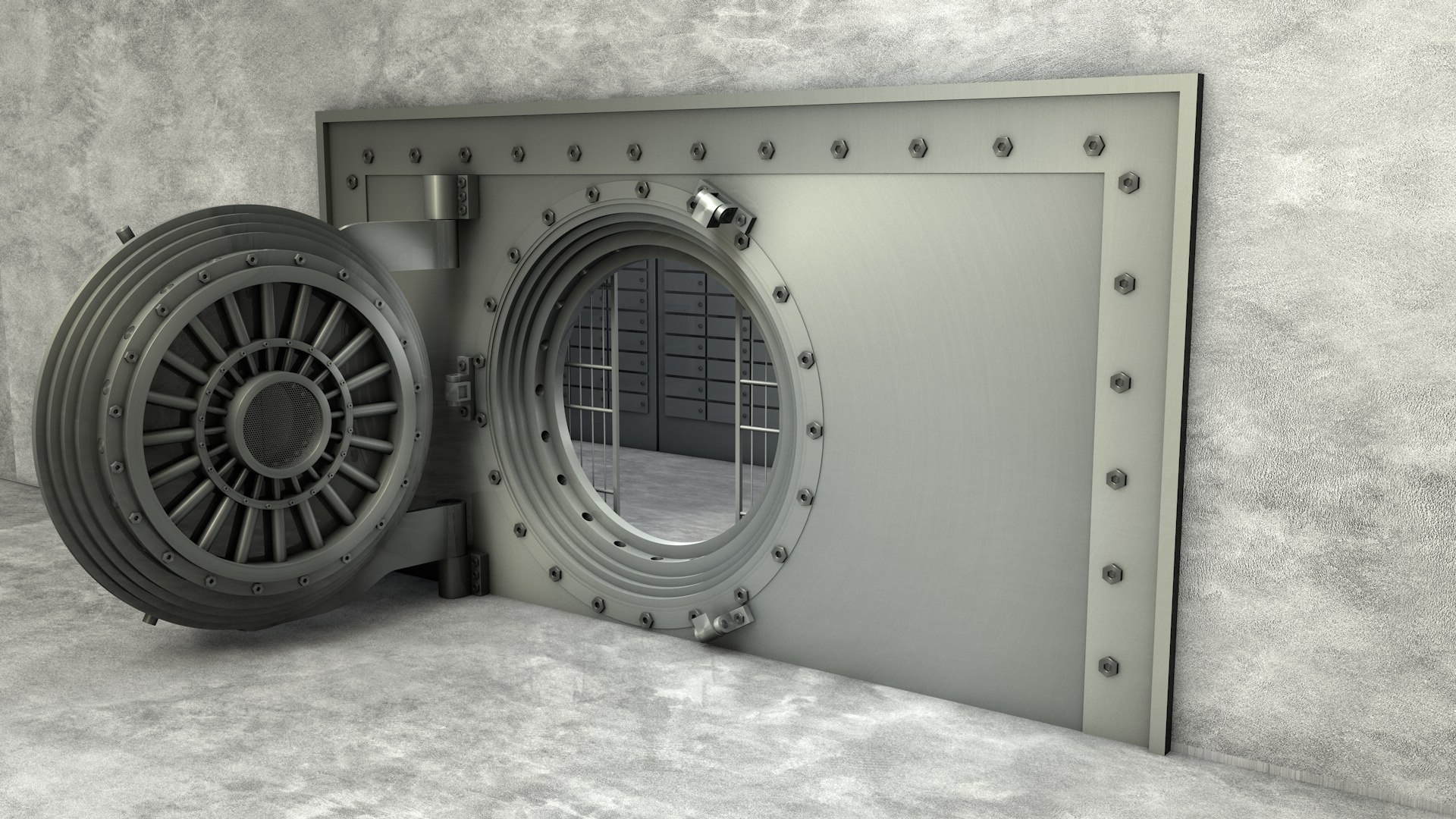 Bank Vault 3D Model - TurboSquid 1533345