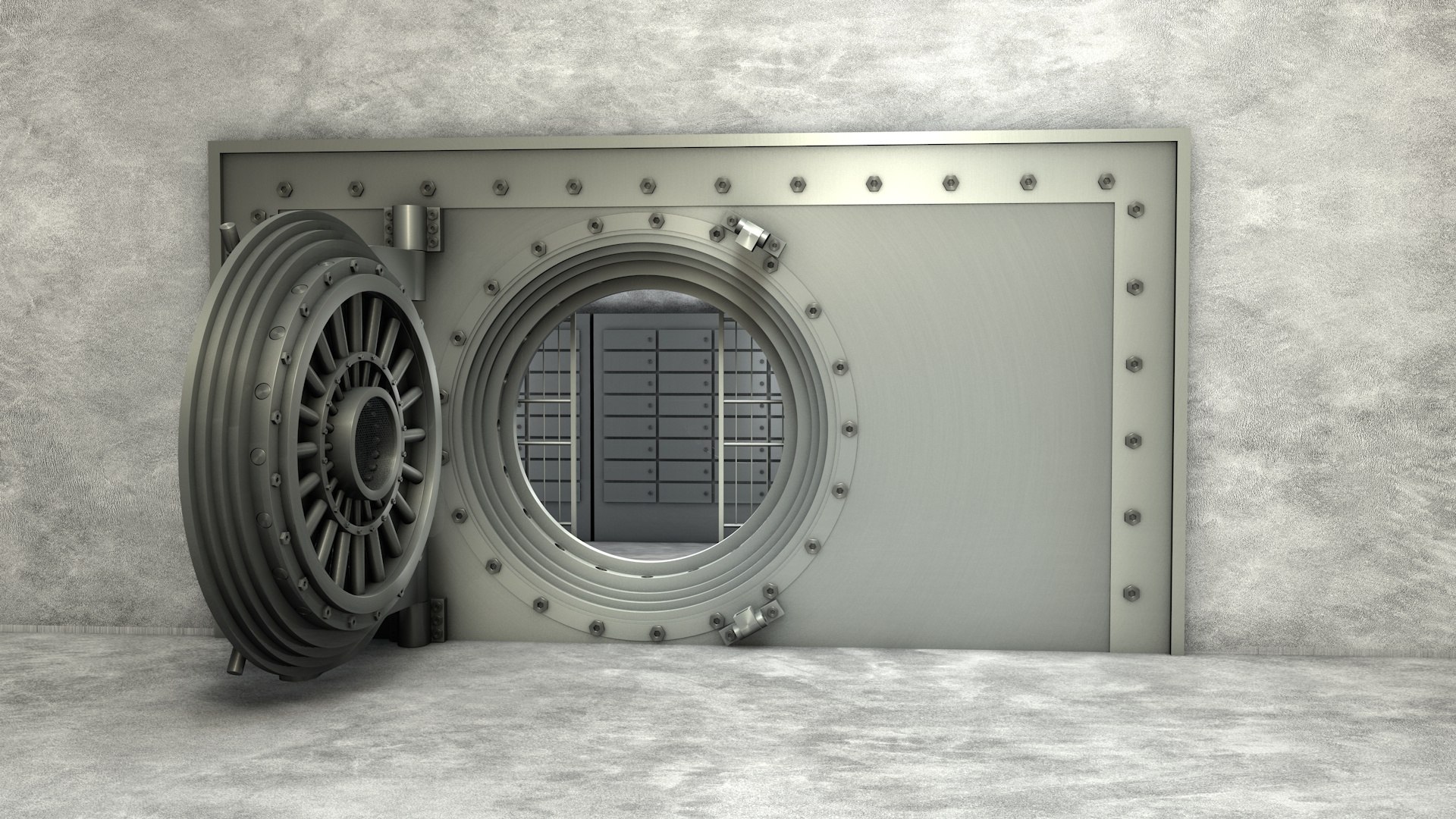 Bank Vault 3D Model - TurboSquid 1533345
