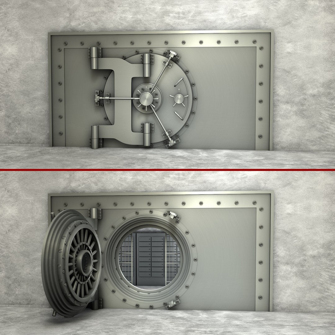 Bank Vault 3D Model - TurboSquid 1533345