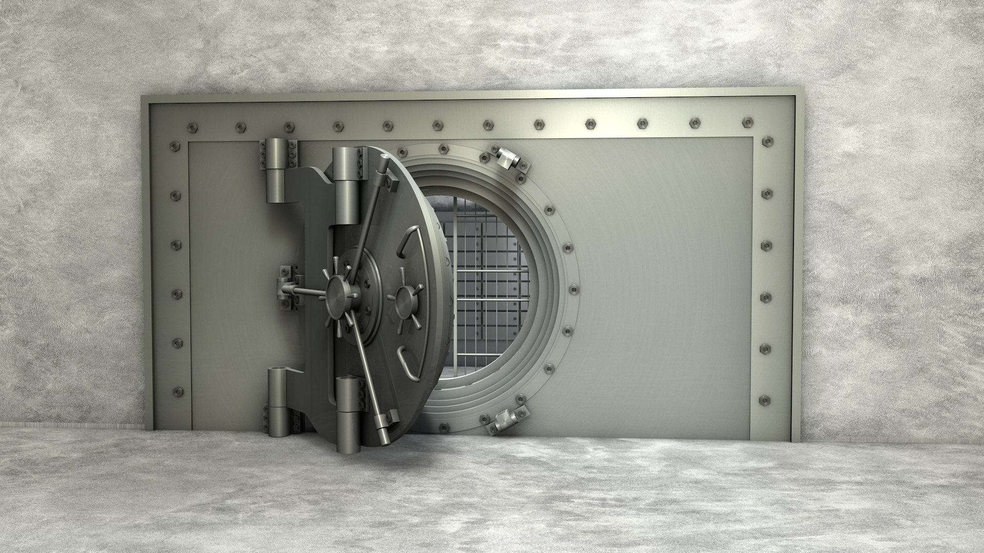 Bank Vault 3D Model - TurboSquid 1533345