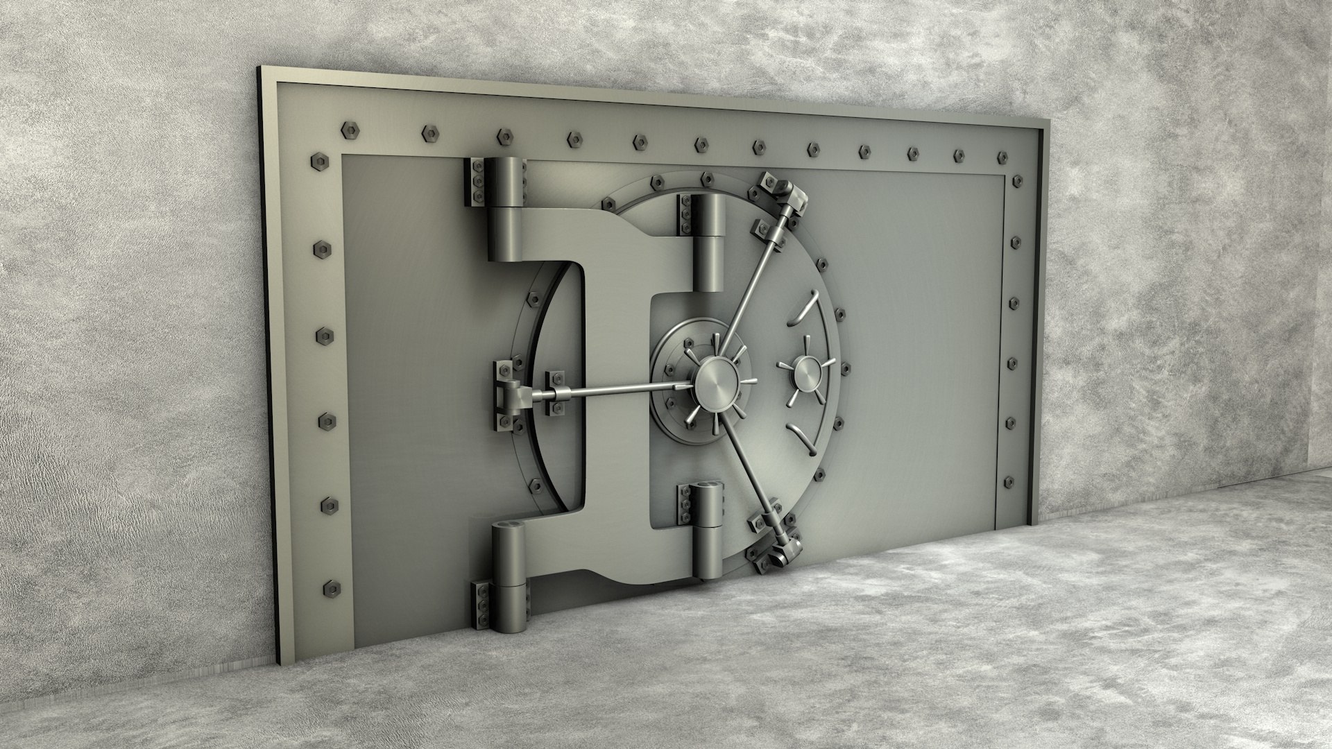Bank Vault 3D Model - TurboSquid 1533345