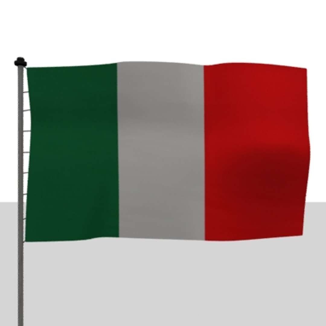3d Obj Flag Italy